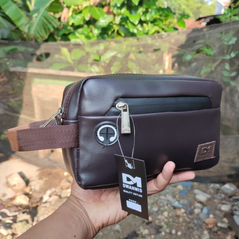 Jual Hand Bag Pria Original DM30 | Dompet Tangan Kulit Sintetis Spesial ...