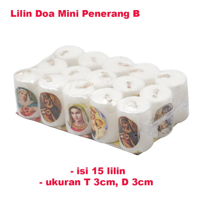 Jual Huseincollection - Lilin Doa Misa Altar Gambar Rohani Mini ...