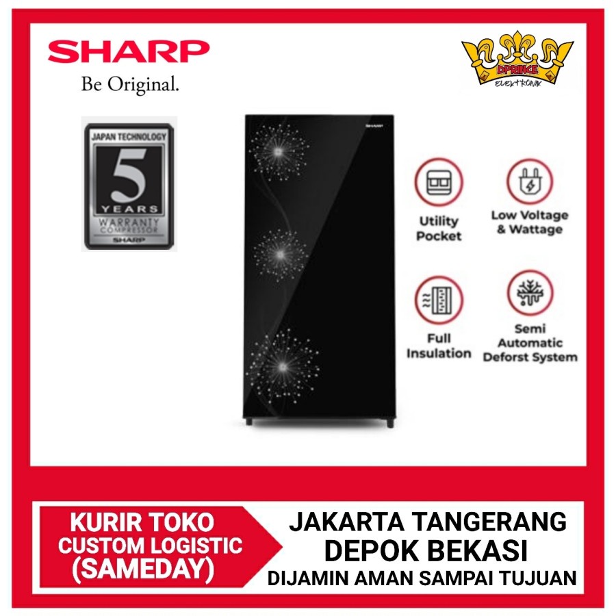 Jual Sharp Kulkas 1 Pintu SJX 197 WDW Shine Dandelion Series SJ-X197W ...