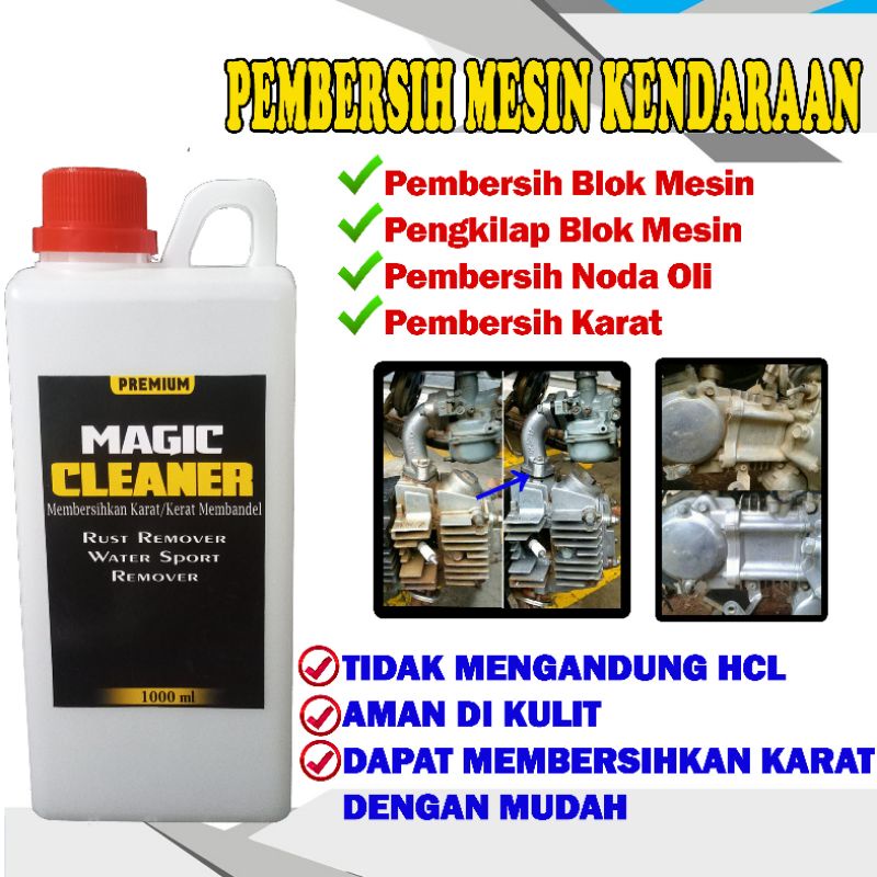 Jual Pembersih Mesin Kendaraan Pembersih Blok Mesin Pembersih karat/Kerak isi 1 liter | Shopee ...