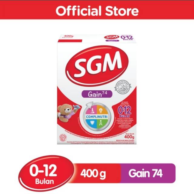 Jual SGM Gain 74 Susu Formula Box - 400gr | Shopee Indonesia