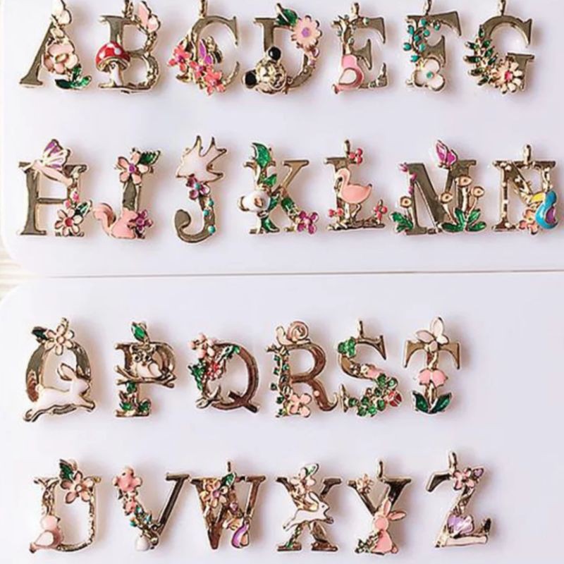 Jual Charm Huruf bunga | Shopee Indonesia