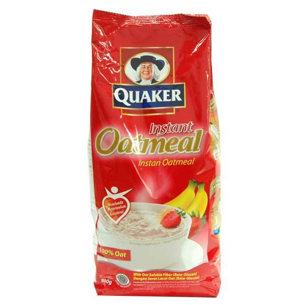 Jual Quaker Instant Oatmeal Bag 800 Gr | Shopee Indonesia