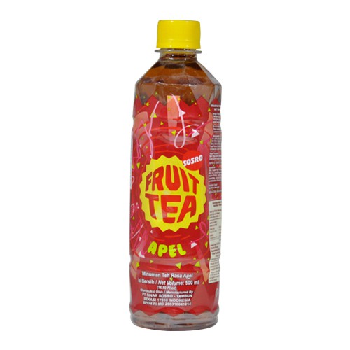 Jual FRUIT TEA APPLE BOTOL 500ML | Shopee Indonesia