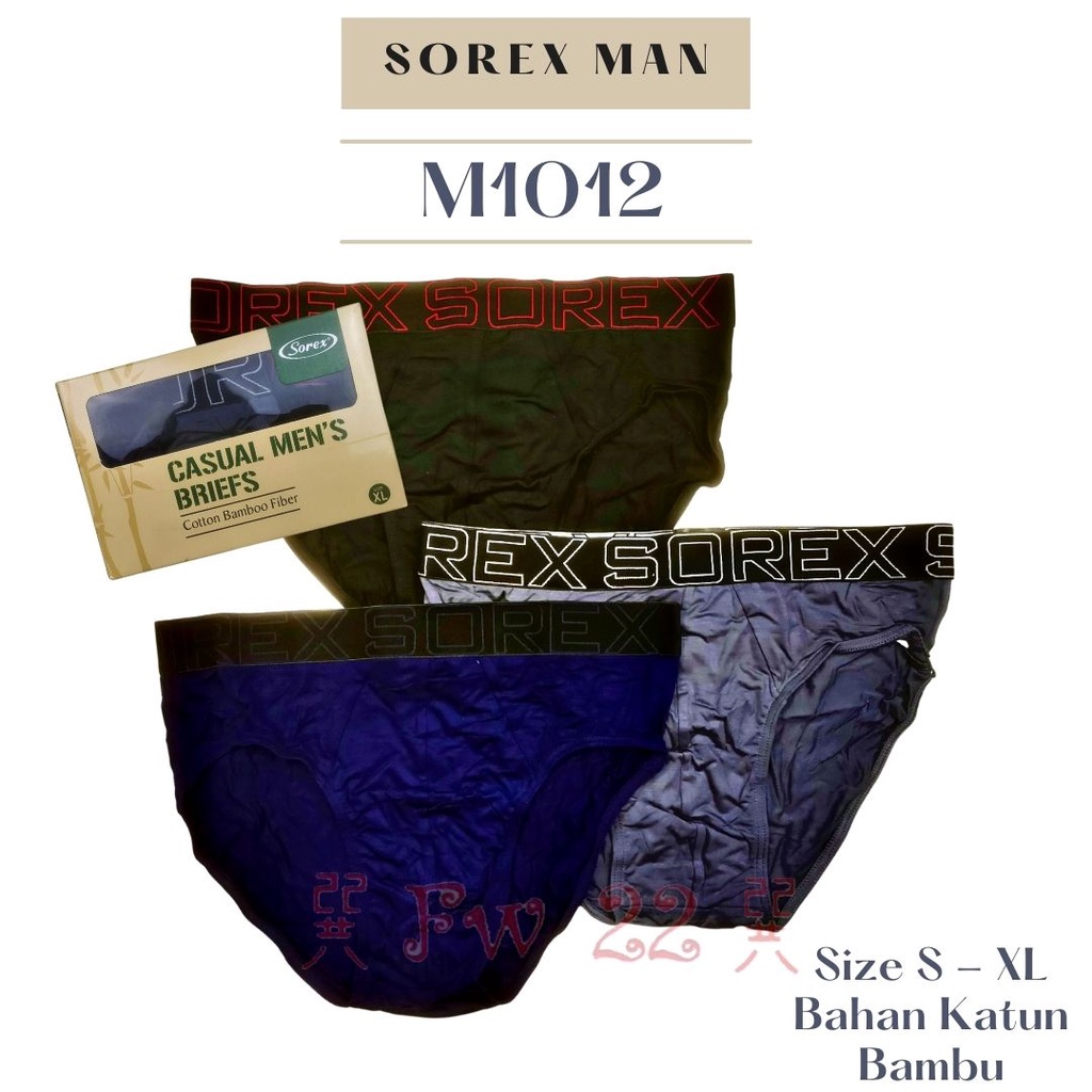 Jual Celana Dalam Pria Sorex M1012 Berbahan Katun Serat Bambu dengan ...