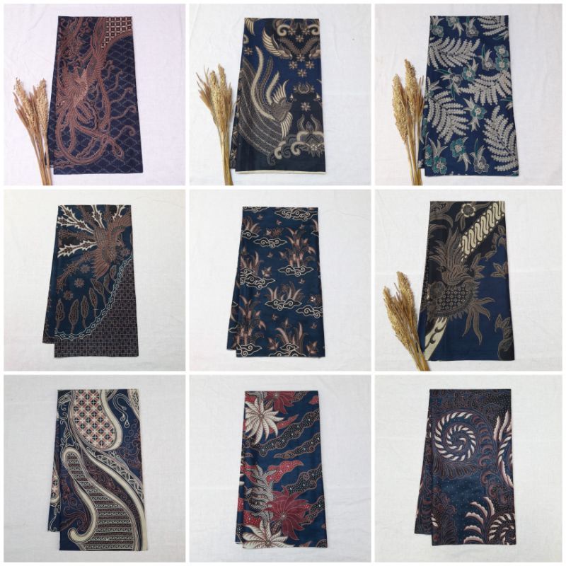 Jual KAIN BATIK WARNA BIRU NAVY KAIN BATIK PRIN KAIN BATIK BRIDESMAID ...