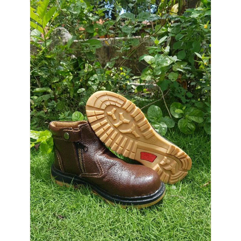 Jual SEPATU SAFETY SAFTY SAFETI SAVETY KULIT ASLI BOYKEN UJUNG BESI ...