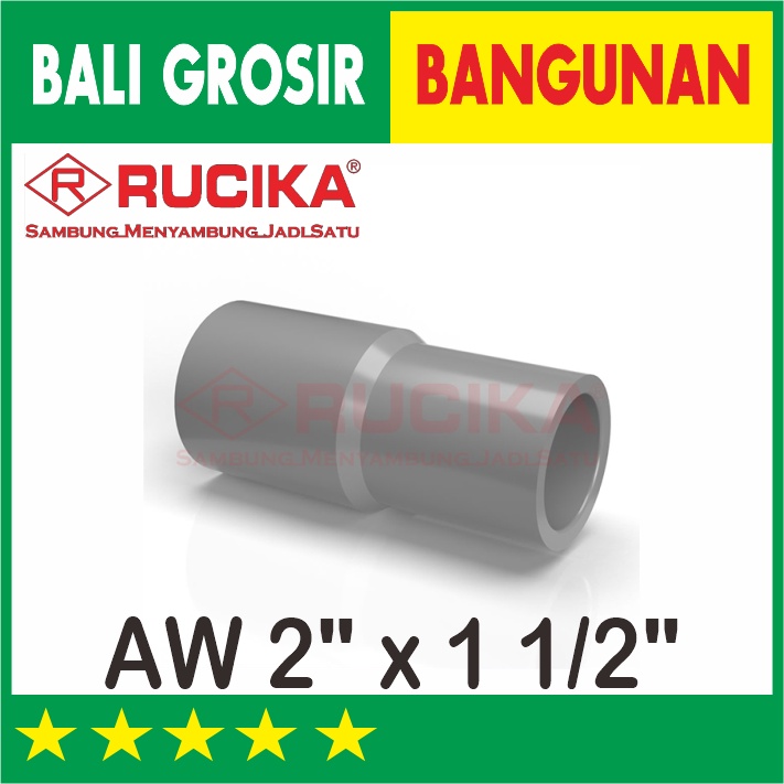 Jual 2 x 1 1/2 RUCIKA VSOCK REDUSER REDUCER VLOK SOK FITTING PIPA AW ...