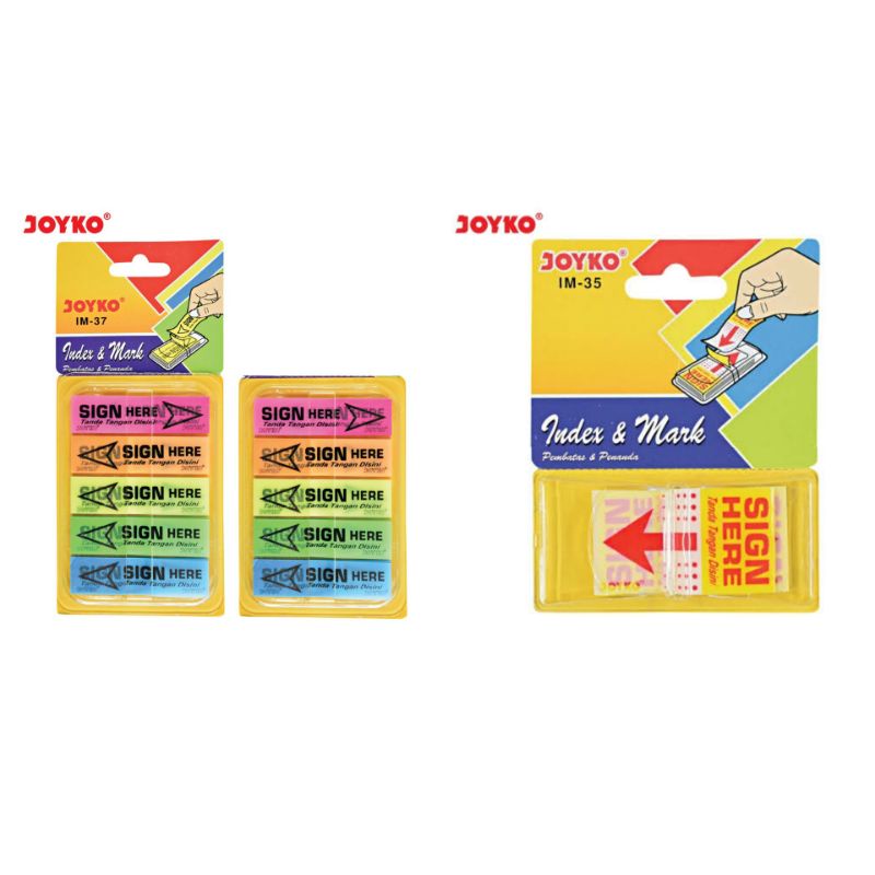 Jual SIGN HERE STICKY NOTE INDEX FLAG STICKER STIKER TEMPELAN TANDA ...