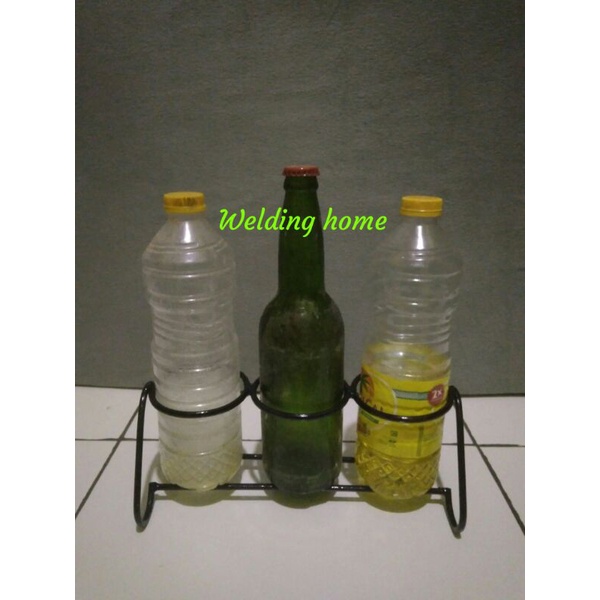Jual rak botol 3in1 ukuran 1ltr cocok buat minyak saus,kecap,sambal dll ...