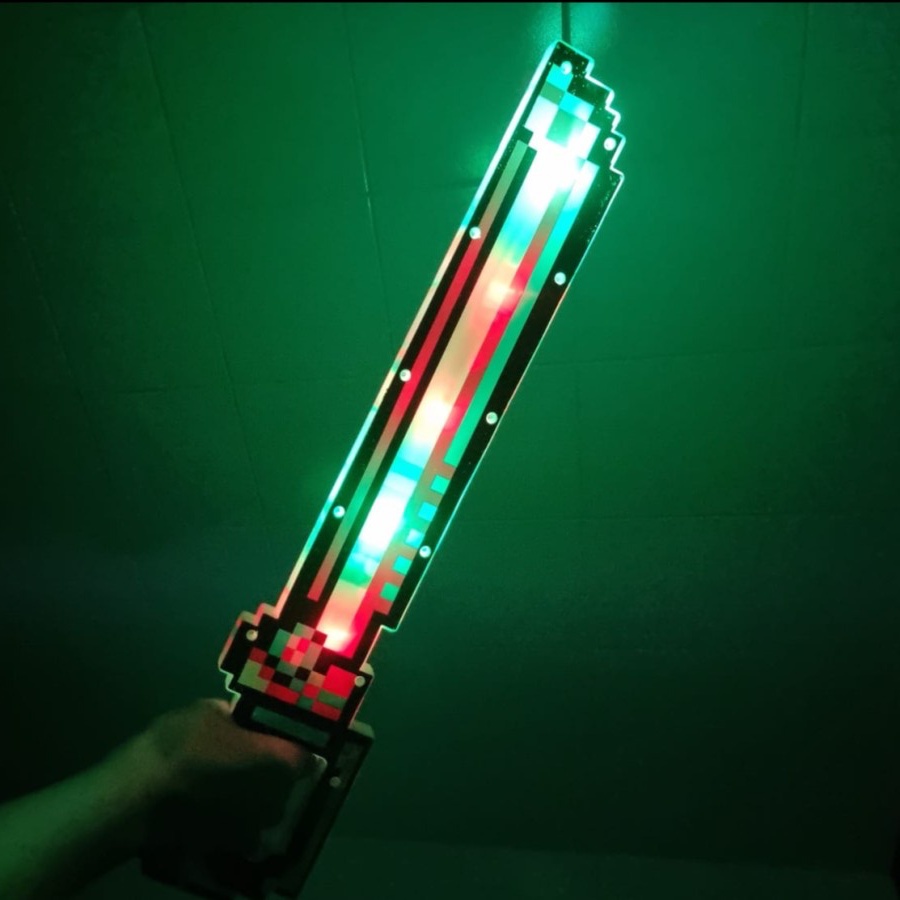 Jual Mainan Pedang Minecraft Toy Sword LED & Sound Senjata Minecraft ...