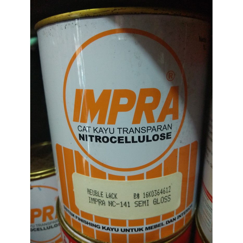 Jual melamic semi gloss NC 141 / cat Kayu transparan 1 komponen impra ...