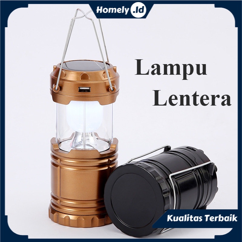 Jual Lampu LED Lentera Emergency Tenaga Surya Lampu Camping Hiking Tarik Lentera Petromak ...