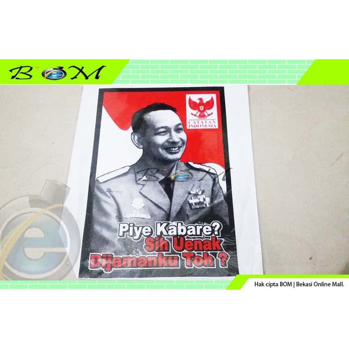 Jual sticker stiker gambar pak suharto soeharto piye kabare | Shopee ...