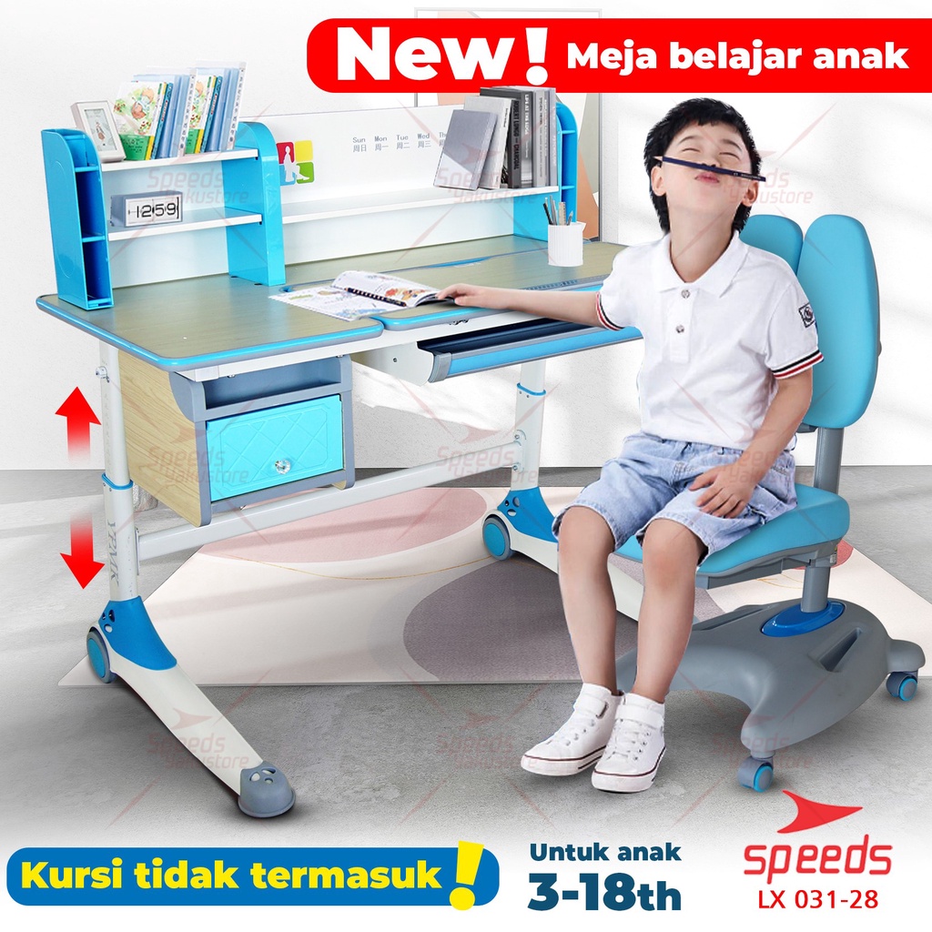 Jual SPEEDS Meja Sekolah Ukuran 120cm Meja Belajar Anak Meja Tulis ...
