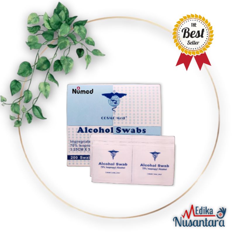 Jual Cosmo Med Alcohol Swab isi 200 Tissue Alkohol Kapas Alkohol ...