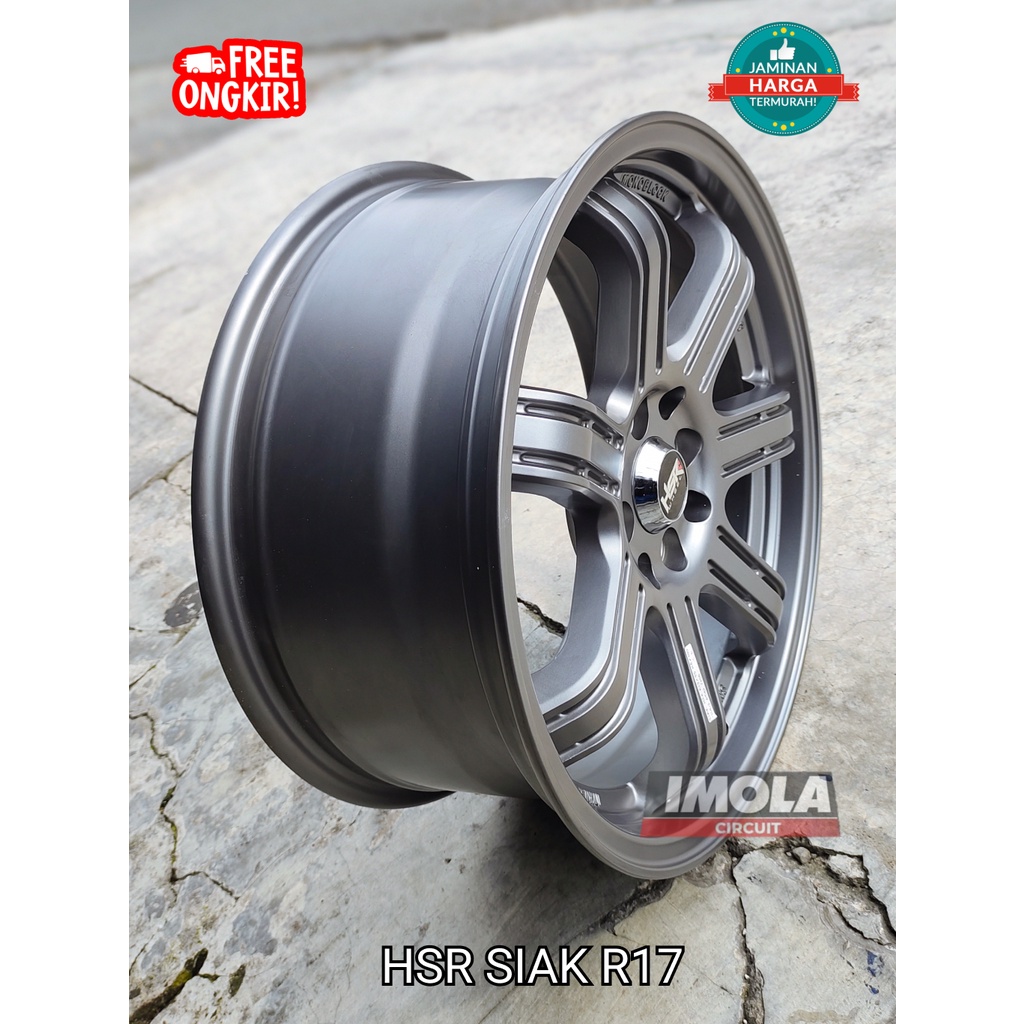 Jual Velg R17 HSR SIAK Grey Original Peleg Lebar 7 Lubang PCD 4x100 ...