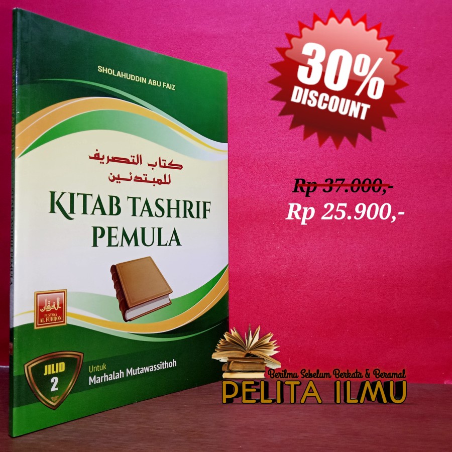 Jual Buku Kitabut Tashrif Lil Mubtadi'in - Kitab Tashrif Pemula Untuk Marhalah Mutawassithoh ...