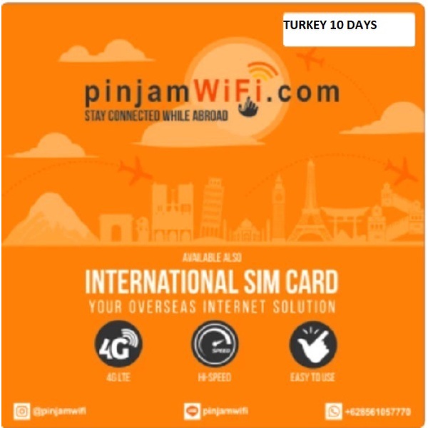 Jual Sim Card Turkey Unlimited FUP Simcard Turki 10 Hari | Shopee Indonesia