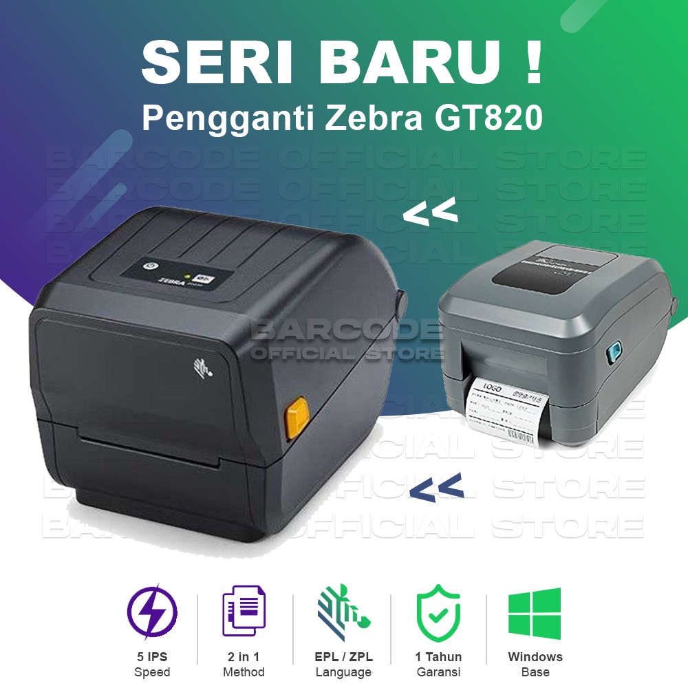 Jual Zebra ZD230 / ZD230t Printer Label Barcode Direct Thermal Transfer ...