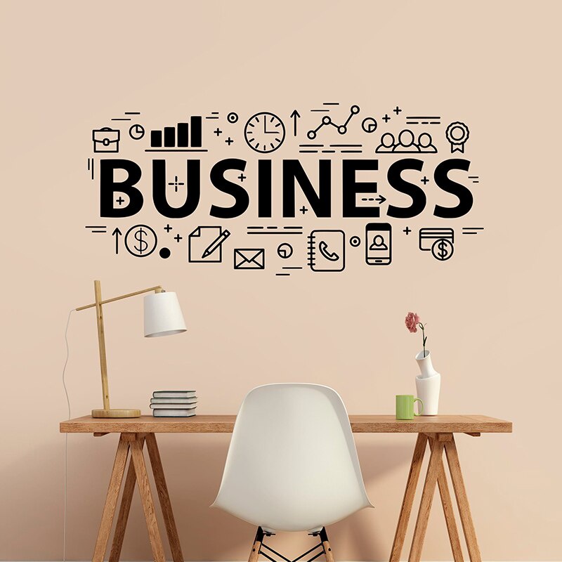 Jual Business Wall Decal Office Home Interior Design Motivation Art ...