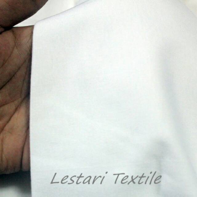 Jual Kain Katun (Cotton) Combed 24s Putih bersih / bluis / natural ...