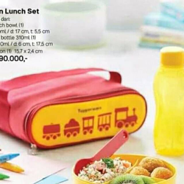 Jual Baru !! Train lunch set Tupperware | Shopee Indonesia