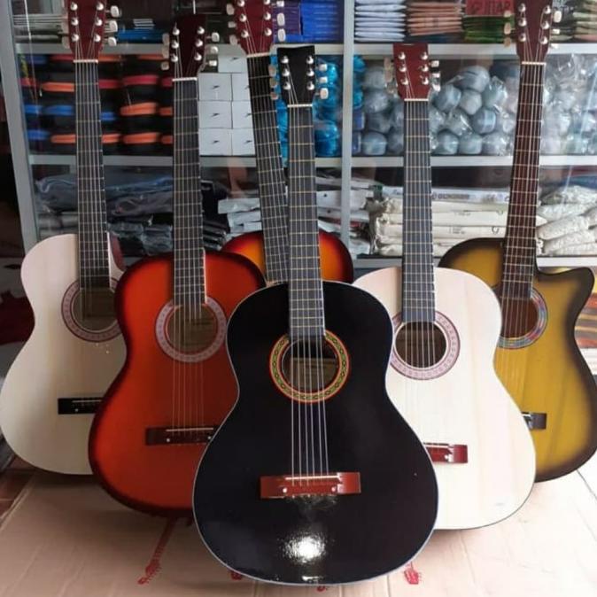 Jual Gitar akustik pemula murah banyak bonusnya | Shopee Indonesia