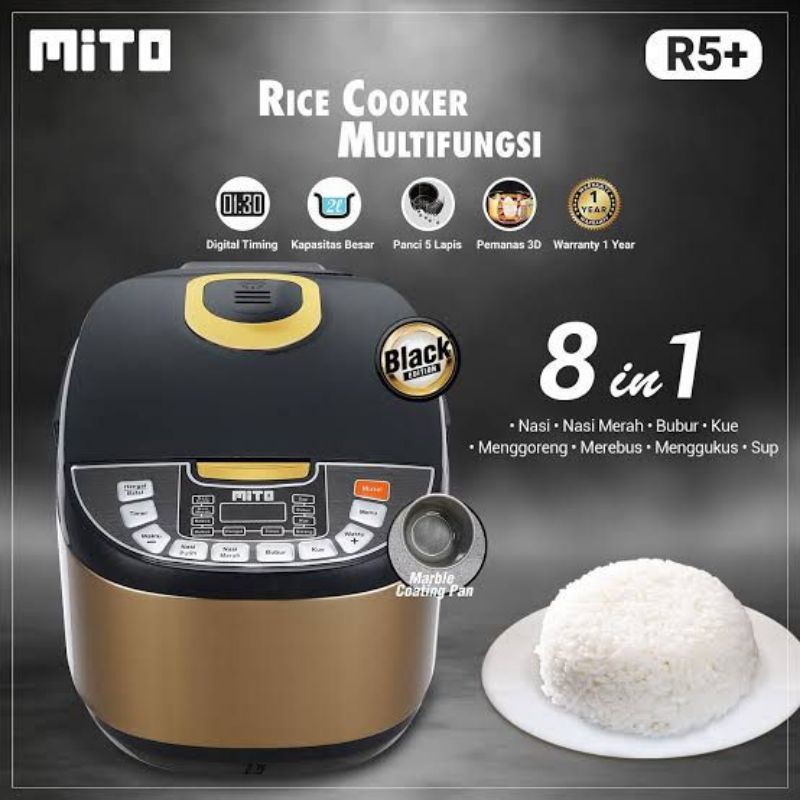 Jual MITO RICE COOKER MULTIFUNGSI R5+ | Shopee Indonesia