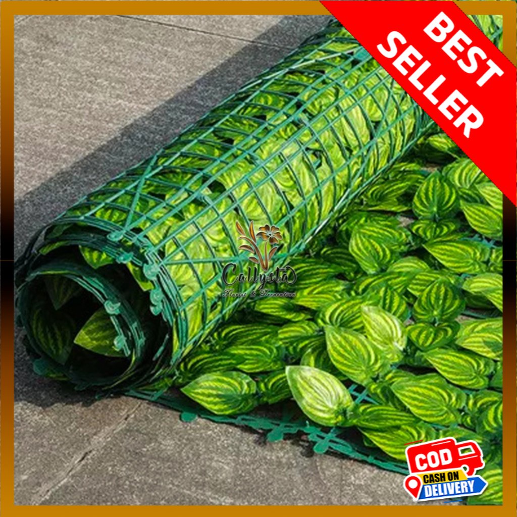 Jual Rumput Jaring Daun 1 x 2 meter 1 gulung dekorasi rambat dinding ...