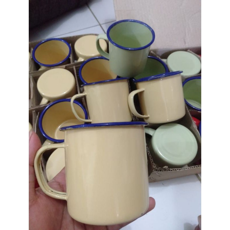 Jual gelas enamel 7 cm | Shopee Indonesia