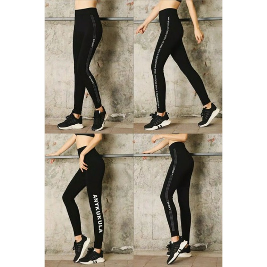 Jual legging hitam wanita/legging yoga | Shopee Indonesia