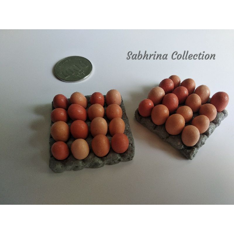 Jual Miniatur Telur &Tray | Shopee Indonesia