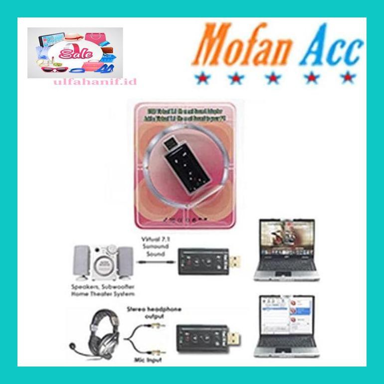 Jual 54A04Y Sound Card Adapter Usb 7.1Channel External 7.1 Channel Soundcard Audio S50Usts ...