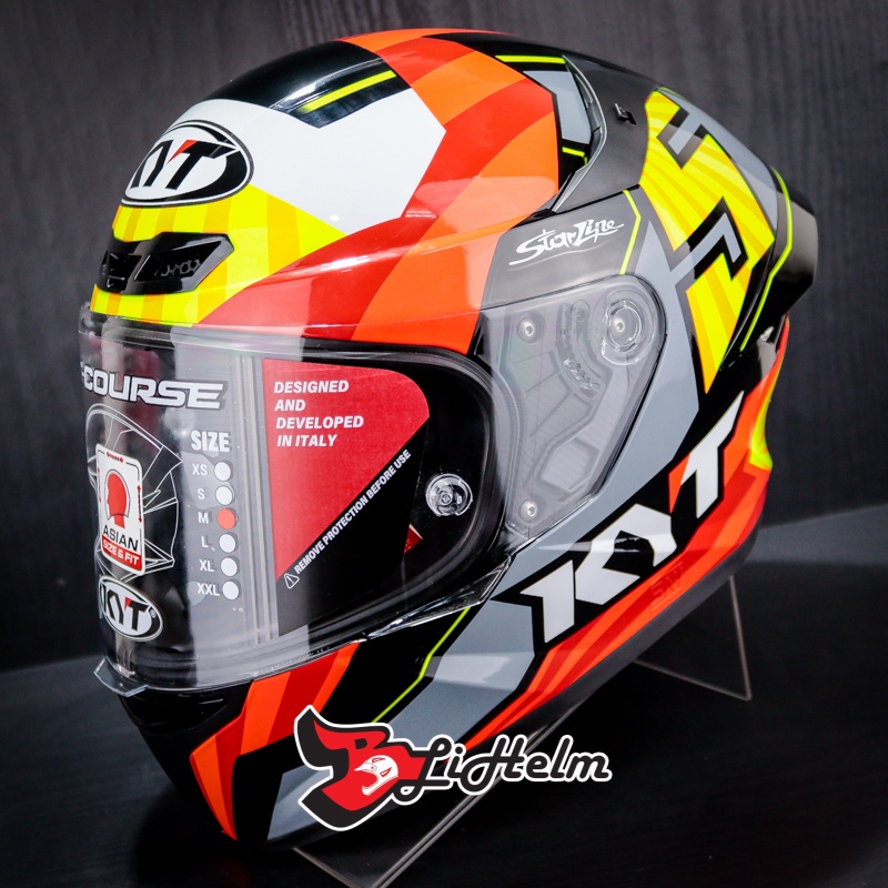 Jual HELM KYT TT COURSE | JAUME MASIA REF | TTCOURSE FULL FACE ORIGINAL | Shopee Indonesia