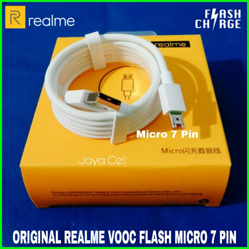 Jual Kabel data realme 3 Pro ORIGINAL 100% Vooc Flash Charge Micro 7 ...