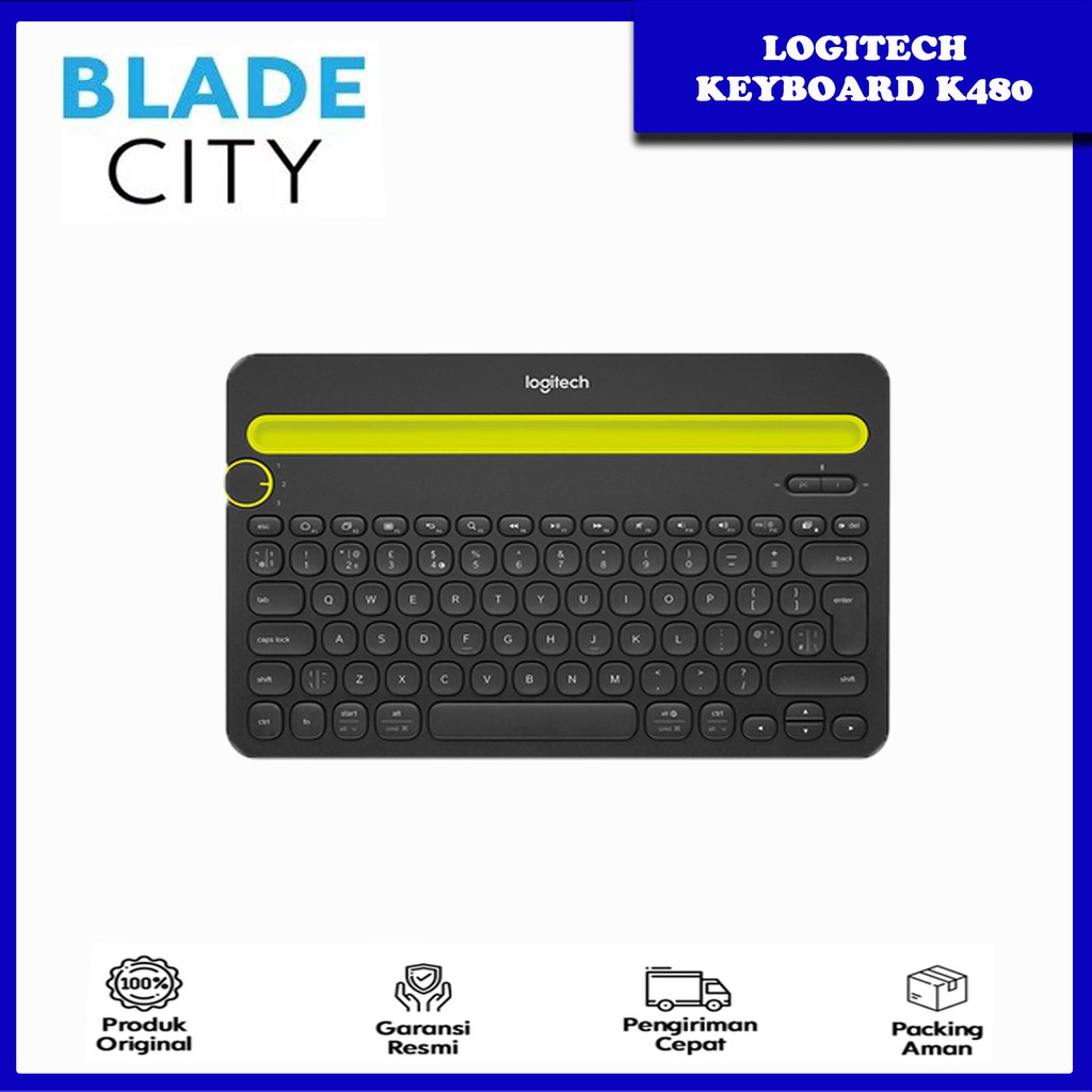 Jual Logitech K480 Keyboard Wireless Multi Device Original | Shopee ...