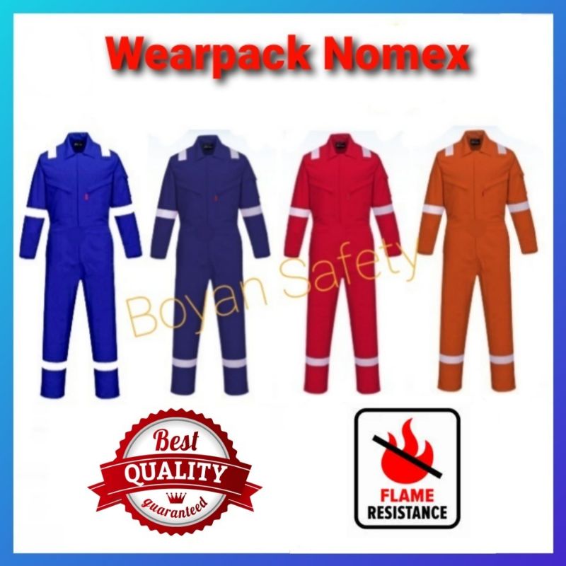 Jual Coverall Wearpack Safety NOMEX IIIA Tahan Percikan Api Flame ...