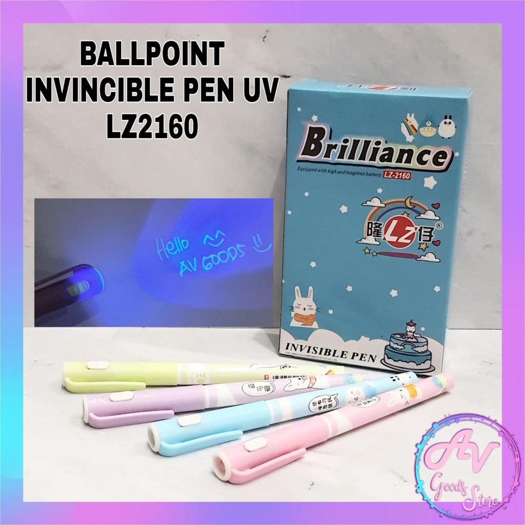 Jual PULPEN AJAIB LAMPU UV LZ2160 (12PCS) / BALLPOINT INVISIBLE PEN ...
