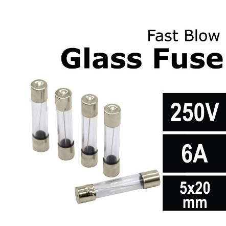 Jual Fuse Glass/Sekering Kaca/Sekering Tabung Besar 1A/2A/3.5A/6A 250v ...