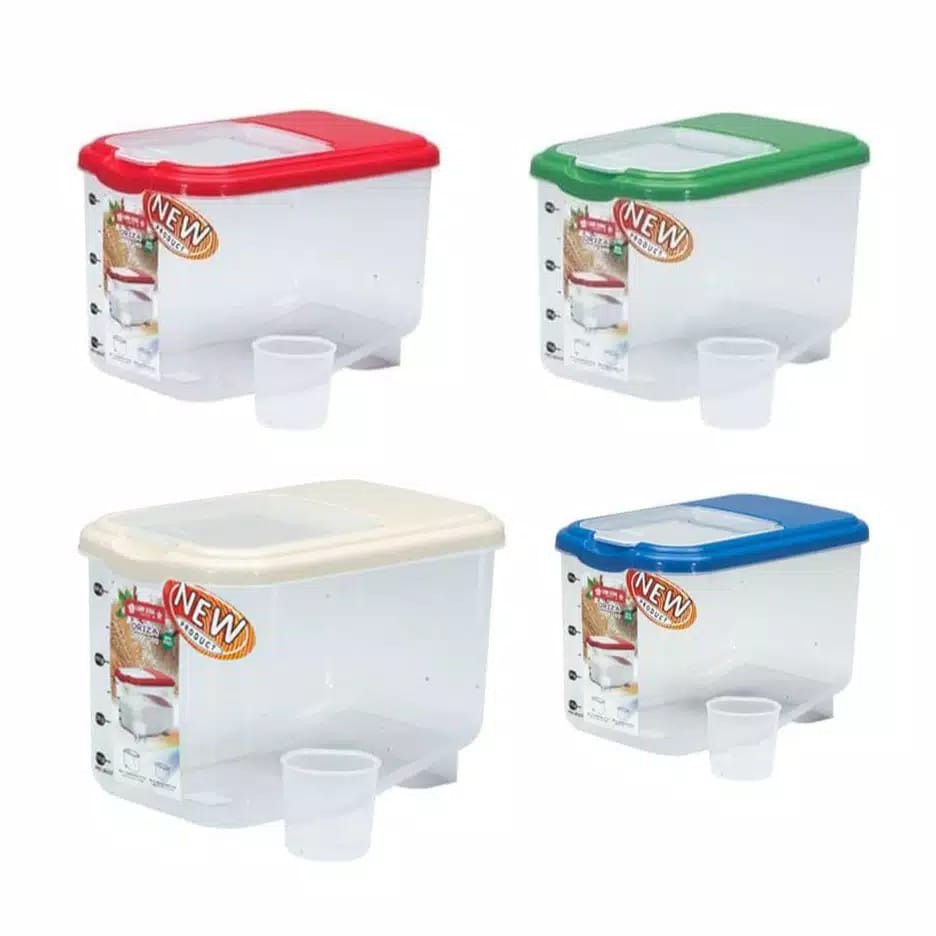 Jual 6,5 KG Lion Star Oriza Tempat Penyimpanan Beras / Rice Box 6.5 kg 4.9 ORIZA Rice Box 6.5kg ...