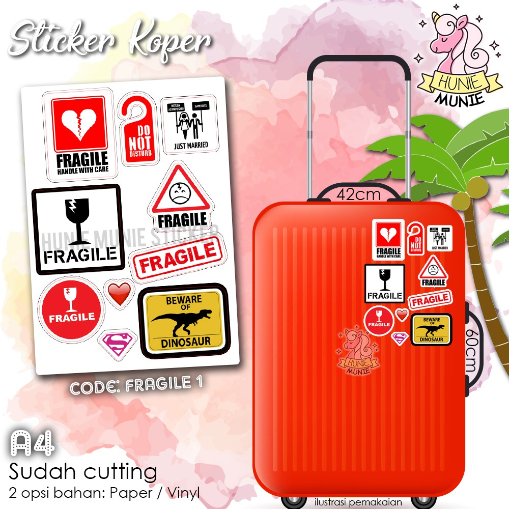 Jual Sticker Koper - Fragile #1 Stiker | Shopee Indonesia