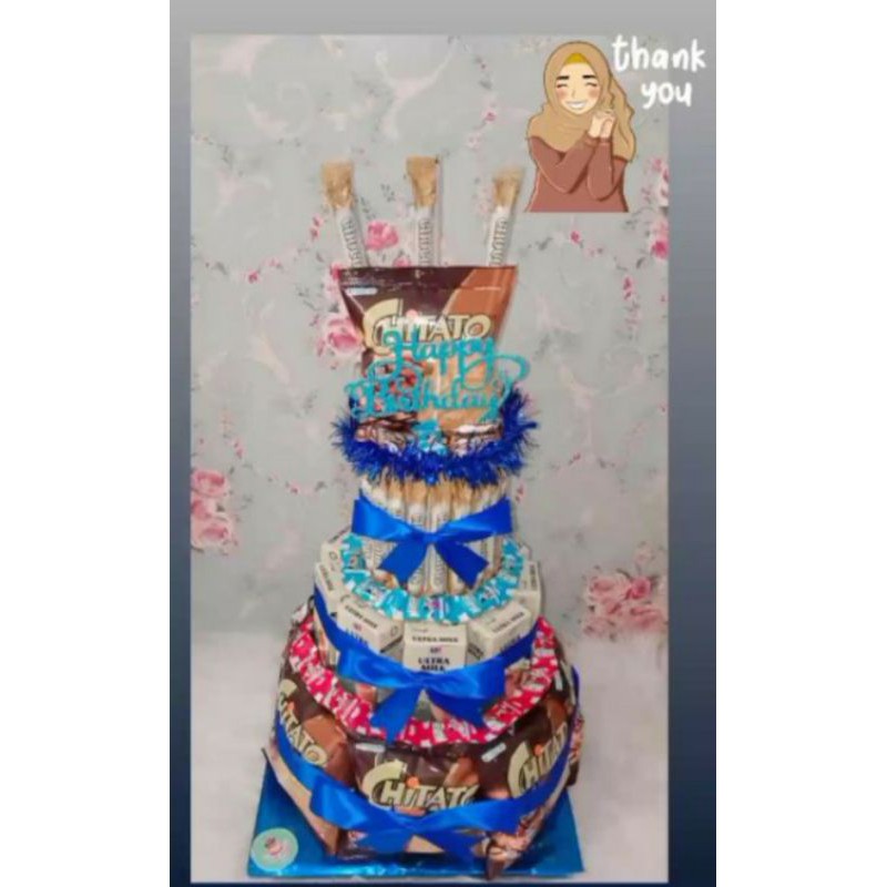 Jual SNACk tower ,bisa pakai uang tarik, ulang tahun buket snack ...