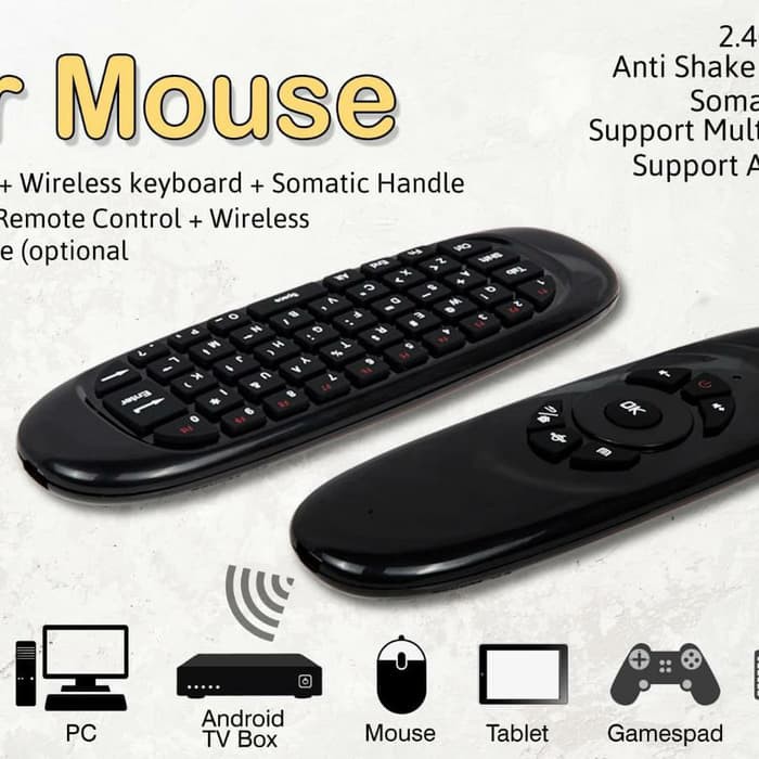Jual Air Mouse & Keyboard Wireless For Android TV | Shopee Indonesia