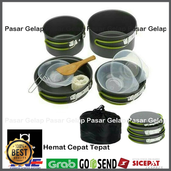 Jual Kece Cooking Set Ds 301 nesting panci camping Kece | Shopee Indonesia