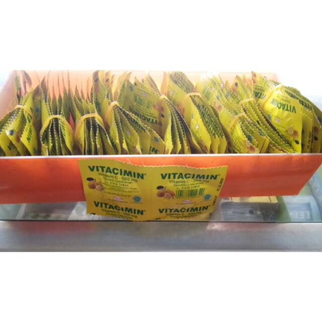 Jual VITACIMIN 1strip=2tablet Vitamin C 500mg | Shopee Indonesia