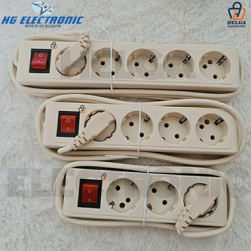 Jual Aneka Stop Kontak / Colokan Listrik / 2 3 4 5 6 Lubang / Panjang Kabel 1,5 Sampai 5 Meter ...
