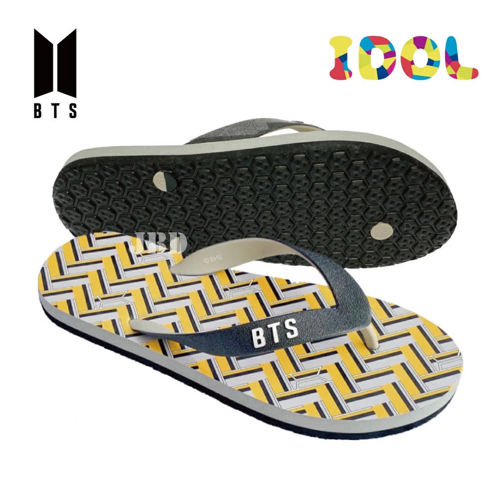 Jual Sandal BTS IDOL series High Quality Flip Flop Kekinian Korea ...