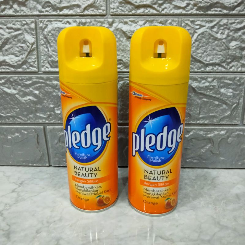Jual Pledge Furniture Polish Natural Beauty Orange 350 Gr Twin Pack ...