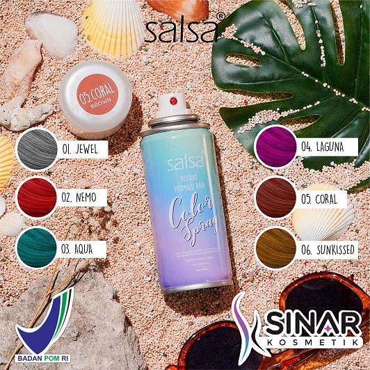 Jual Salsa Instant Mermaid Hair Color Spray 80 ml | Shopee Indonesia
